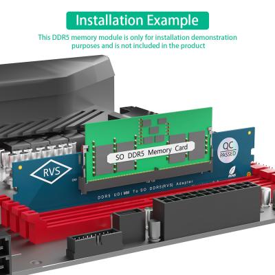 Chine Laptop DDR5  RAM to SO DDR5 U-DIMM Desktop Adapter Card, Memory Tester SO DDR5 to DDR5 U-DIMM Converter à vendre