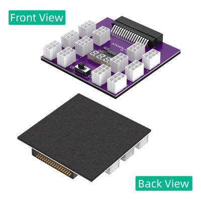 China Upgrade Version Power Supply Breakout Board Placa de ruptura de fuente de alimentación GPU PSU con conector de alimentación ATX de 6 pines de12 piezas para servidor Emerson 7001484 para fuente de alim for sale