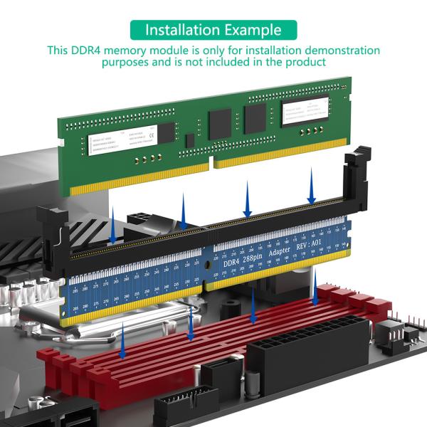 Adattatore di schede di protezione per test di memoria DDR4 288Pin per schede madri DDR4 desktop