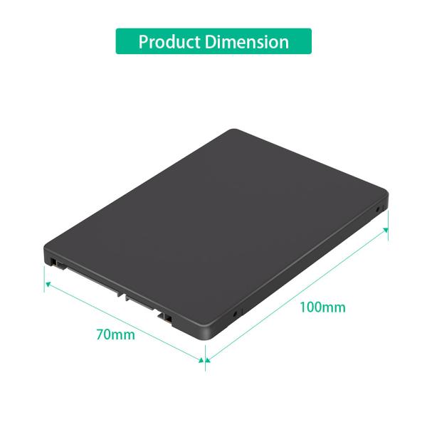 M.2 SSD a 2.5 SATA Contenitore, B & M Key SATA SSD Converter a 2.5 Inch SATA 3.0 Card con custodia in plastica da 7 mm