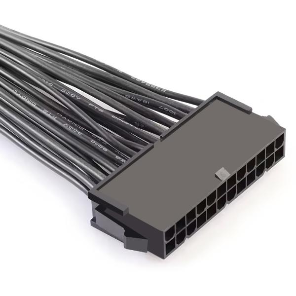 ATX 24 Pin Maschio 1 a 3 porte Femminile alimentazione alimentare PSU Splitter cavo da uno a due, accendendo una fonte di alimentazione può simultaneamente guidare e sincronizzare due fonti di alimentazione per avviare