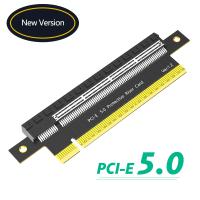 China PCI-E 5.0 16X Extender Riser Card Adapter - 180° Angle Design with 32GT/s Data Transfer Speed for sale