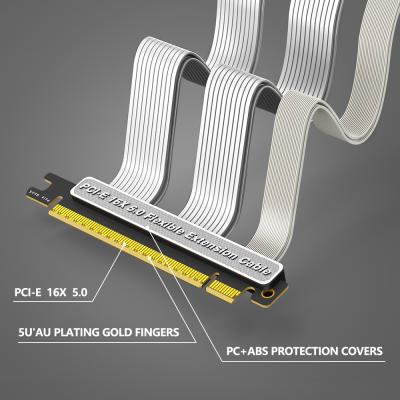 Cina Miglior marchio PCI-E Express ad adattatore PCI 16X Flexible Riser Cable PCIE 5.0 (180 gradi) scheda di estensione GPU in vendita
