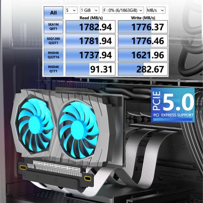 Cina Miglior marchio PCI-E Express ad adattatore PCI 16X Flexible Riser Cable PCIE 5.0 (180 gradi) scheda di estensione GPU in vendita