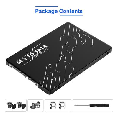 중국 M.2 키 B에서 SATA III SSD 어댑터 2.5 인치 장치 판매용