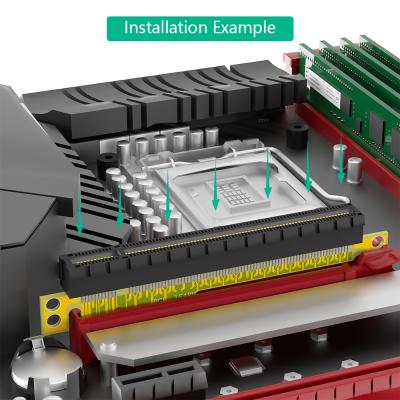 China PCI-E 4X to 16X Riser Card 107.6mm for Laptop PCI Express 3.0 for sale