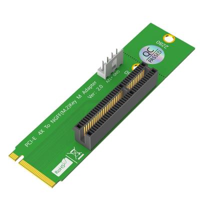 중국 PCIe 1X to M.2 Key M 어댑터 카드 22x80mm (2260/2280 SSD용) 판매용