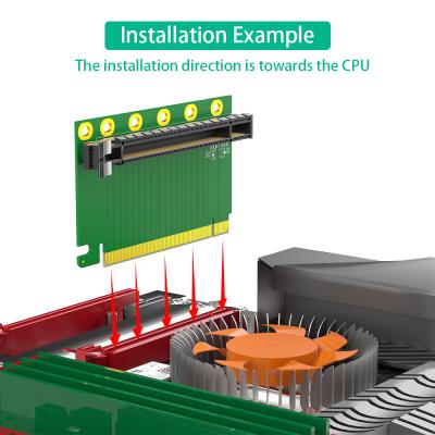 China ZYX PCIe 16X 3.0 90 Degree Reverse Riser Card for 2U Server for sale