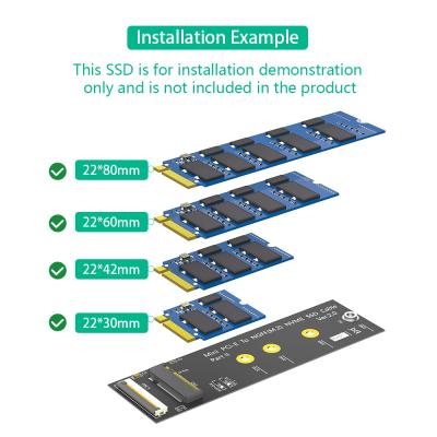 Cina M.2 NVME SSD a Mini PCIe Adapter con LED di potenza 3.3V in vendita