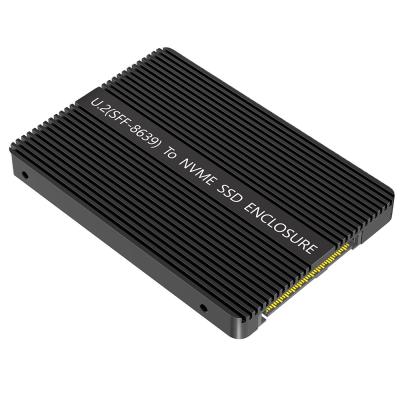 China M.2 NVMe to U.2 SSD Adapter 17x11.5x3cm Black with Thermal Pad for sale
