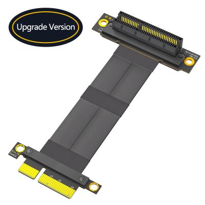 China 270 Degree Reverse Slot PCI-E Extension Cable with High Speed PCI-E 1X Support and Flexible Axial Cable for sale