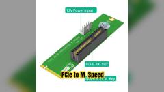 PCIe X to M. Adapter Card x80mm