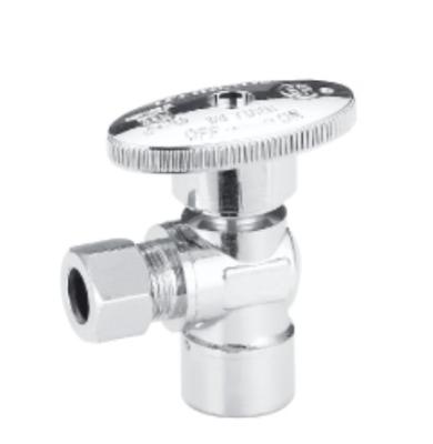 China Serviço OEM 90 Graus 2 Way Ângulo válvula Banheiro Água Quente E Fria Toilet Thread 3/8 