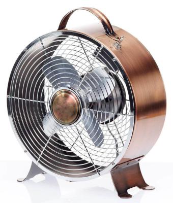 China Copper 9 Inch Antique Electric Fans SAA Metal With 30W 2 Speed Motor for sale