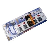 China 5 outlet Universal Type Extension Socket With On/Off Switch, USB Surge for sale