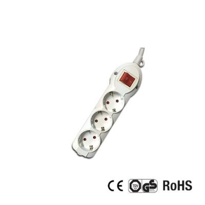 China Germany Type Extension Socket With 1.5m Wire, With Switch CE/GS Certificate for sale