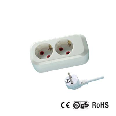 China Germany Type Extension Socket With 1.5m Wire, CE/GS Certificate for sale