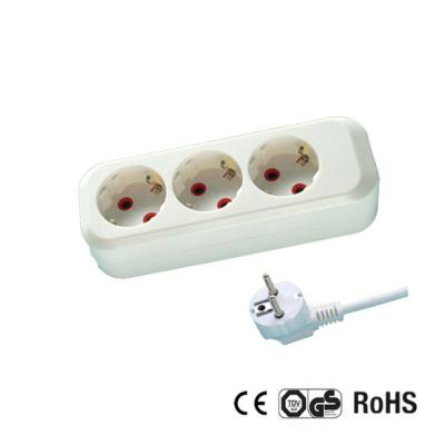 China Germany Type Extension Socket With 1.5m Wire, CE/GS Certificate for sale