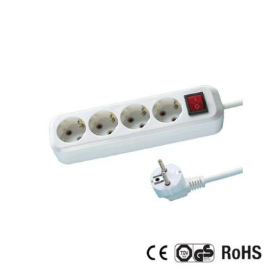 China Germany Type Extension Socket With 1.5m Wire, With Switch CE/GS Certificate for sale