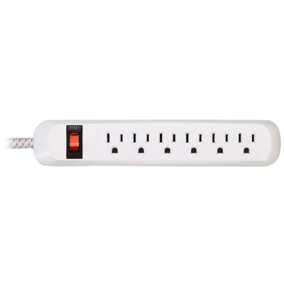 China 6 outlet Power Socket 1.5FT Cord, Surge Protector for sale