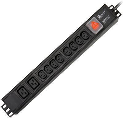 China 10 Way IEC Type PDU Extension Socket With On/Off Switch, for sale