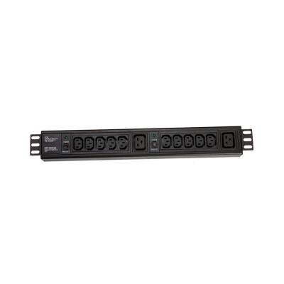 China 12 Way IEC Type PDU Extension Socket With On/Off Switch, Overload Protector for sale