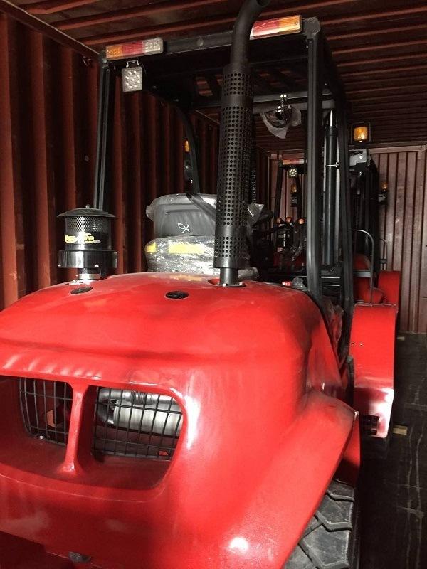 3.5ton 4WD rough terrain forklift packaging