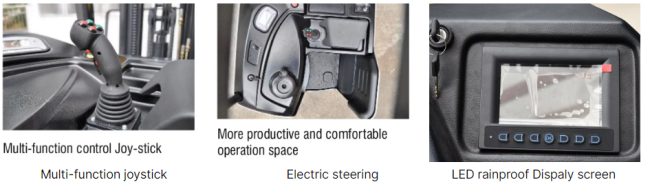 3 Wheel Stand-on Electric Forklift technical diagram
