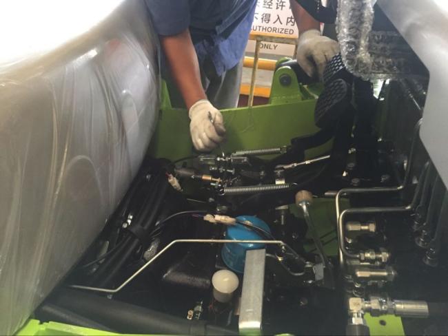 Brake line test for forklift quality control
