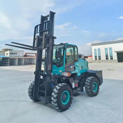 Cina 4x4 carrelli elevatori 3,5 tonnellate 5 tonnellate 7 tonnellate carrelli elevatori articolati per terreni accidentati in vendita