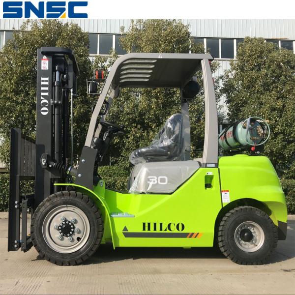Quality Green Gasoline LPG Forklift Truck 3000kgs LPG Forklift For Sale for sale