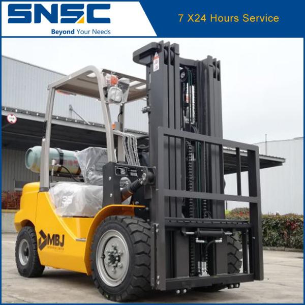 Quality Japan NISSAN K25 Gasoline Forklift SNSC LPG Counterbalance Forklift for sale