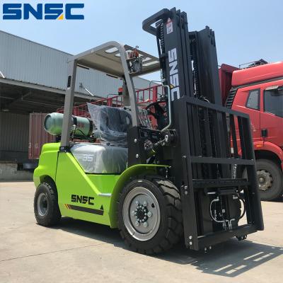 China SNSC Gasoline Powered Forklift 3.5 Ton Forklift Lift Trucks for sale