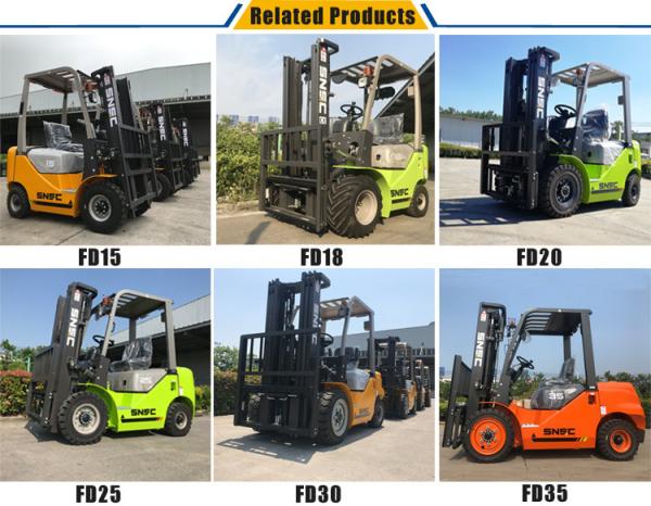 Quality SNSC Gasoline Powered Forklift 3.5 Ton Forklift Lift Trucks for sale