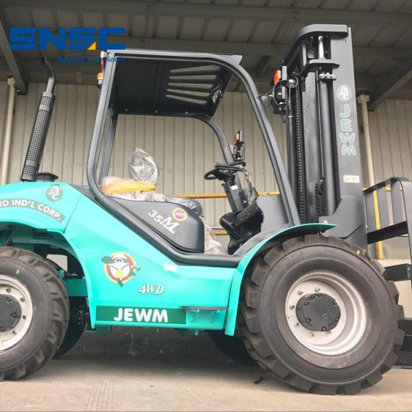 Quality 4X2 Rough Terrain Forklift 3500kgs Four Wheel Drive Forklift for sale