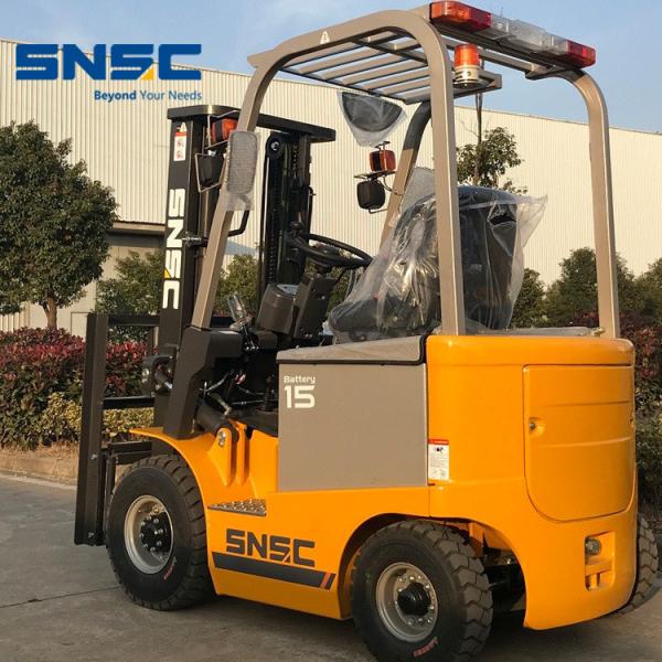 Quality 1500kgs Chariot Elevateur 5m Height Electric Fork Lifts 2 Stage / 3 Stage for sale