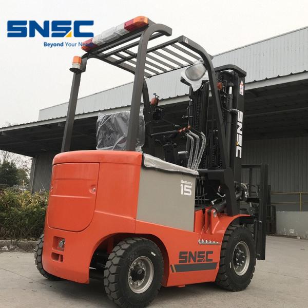 Quality 1500kgs Chariot Elevateur 5m Height Electric Fork Lifts 2 Stage / 3 Stage for sale