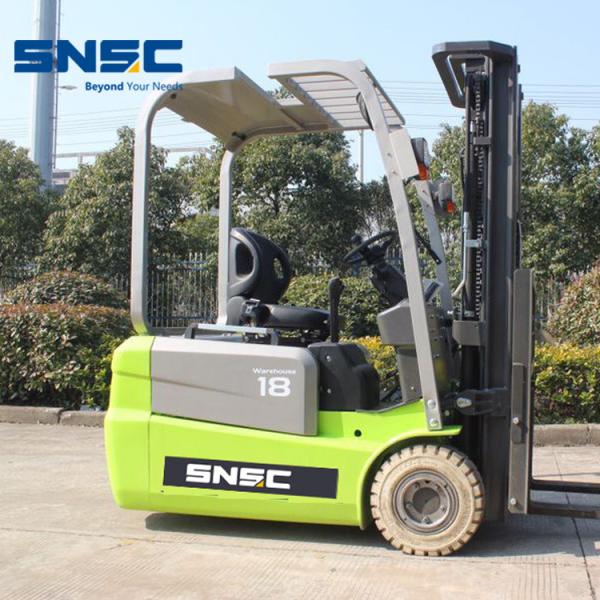 Quality 3 Wheel Electric Forklift 1.6T 1.8T 2T Three Wheel Forklift Full AC Motor for sale