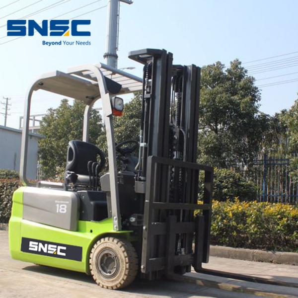 Quality 3 Wheel Electric Forklift 1.6T 1.8T 2T Three Wheel Forklift Full AC Motor for sale