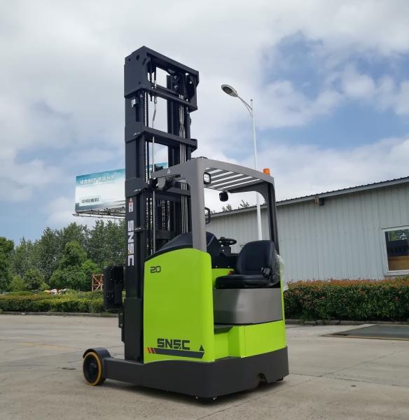 Quality 1.6 Ton 2 Ton Reach Truck Electric SNSC Forklift With Pneumatic Standard Tire for sale