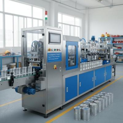 China Tincoatingthickness 5-20 Gm2 and Bright Or Matte Surfacefinish Automatic Tin Can Making Machine for Packaging Solutions for sale