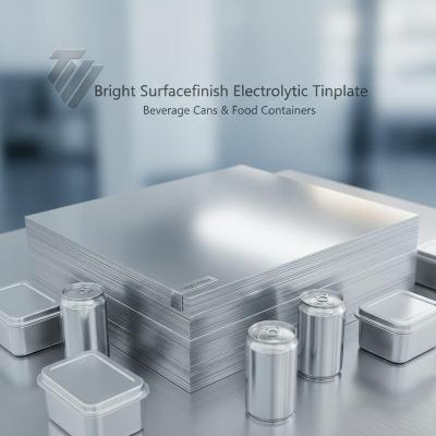 China Bright Surfacefinish Electrolytic Tinplate Sheets Tinplate Category Perfect for Beverage Cans and Food Containers Long Lasting for sale