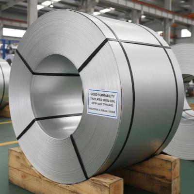 China Good Formability Tin Plated Steel Coil Meeting ASTM A623 Standard Suitable for Industrial Applications and Durable Usage for sale