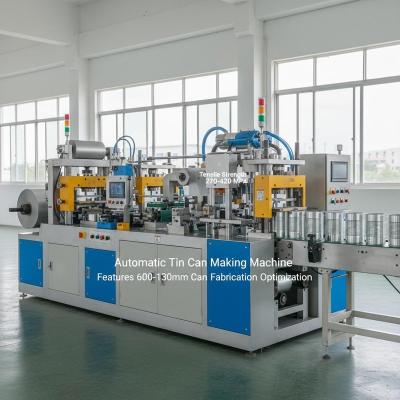 China Tensile Strength 270 to 420 MPa Automatic Tin Can Making Machine Providing Features 600 to 1030mm Optimized for Can Fabrication for sale