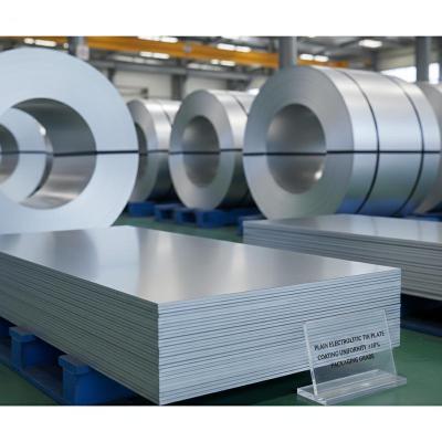 China Plain Electrolytic Tin Plate Length 600mm 1200mm or as Coils Featuring Coating Uniformity ±10 Percent Suitable for Packaging for sale