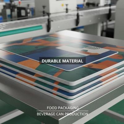 China Printed Tinplate Sheets Featuring Matte Surface Finish Ideal for Beverage Can Production and Food Packaging Durable Material for sale