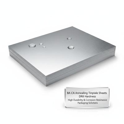 China BA CA Annealing Tinplate Sheets DR8 Hardness Crafted for High Durability and Corrosion Resistance in Packaging Solutions for sale