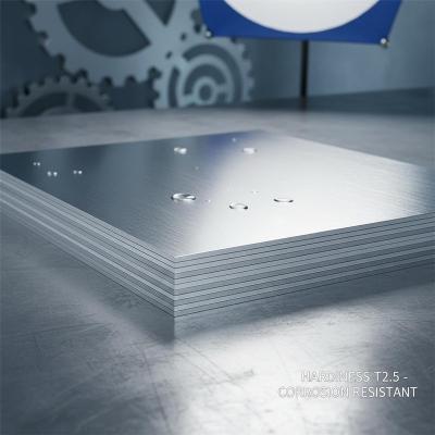 China Silver Tin Plated Steel Sheets Offering Hardness T2.5 Perfect for Industrial Applications Requiring Corrosion Resistance for sale
