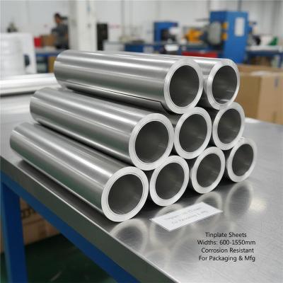 China Tin Coating Tinplate Sheets in Widths 600mm 1250mm Featuring Excellent Corrosion Resistance Suitable for Packaging and Manufacturing for sale