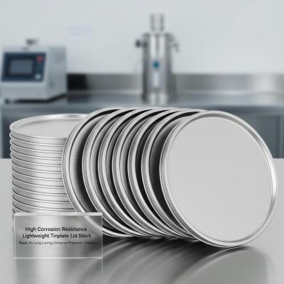 China High Corrosion Resistance Lightweight Tinplate Lid Stock Ready for Long Lasting Container Protection Solutions for sale